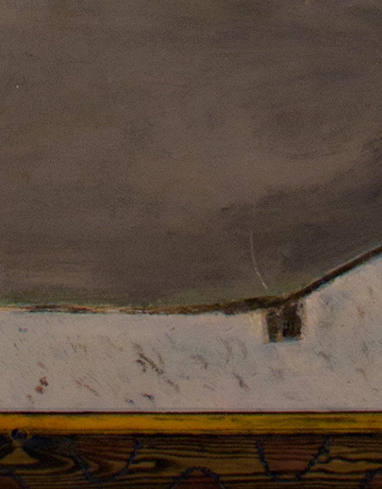 Robert Richter - "Bedroom," Framed Oil on Wood of Subdued Bedroom ...
