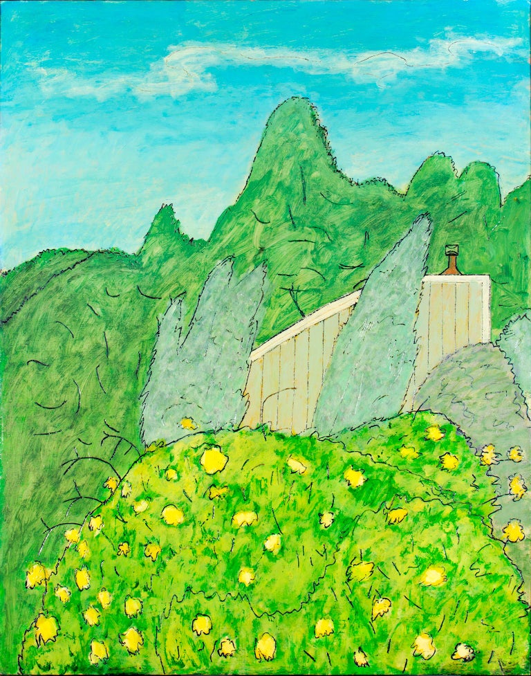 Robert Richter - "Bodega House (California)," Original Landscape Oil on ...