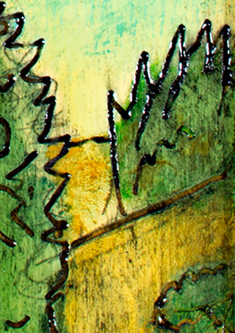 Robert Richter - "Bodega Tree," Original Cropped Green Landscape Oil ...