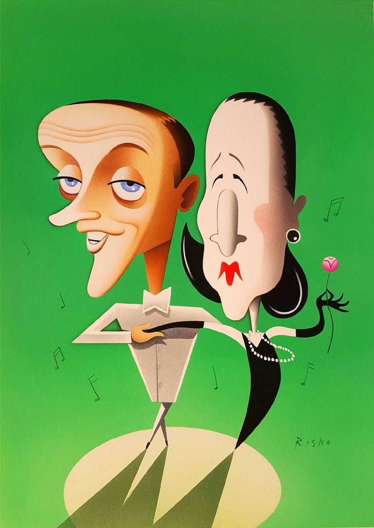 Robert Risko - Fred Astaire and Diana Vreeland, Vanity Fair Magazine ...