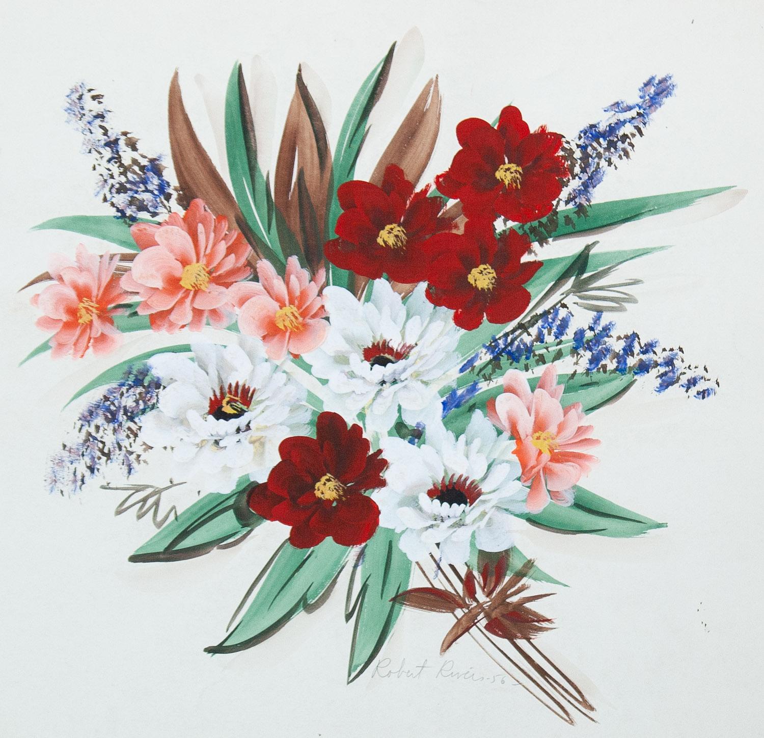 Robert Rives - Original Flower Watercolor #4 by Robert Rives For Sale ...