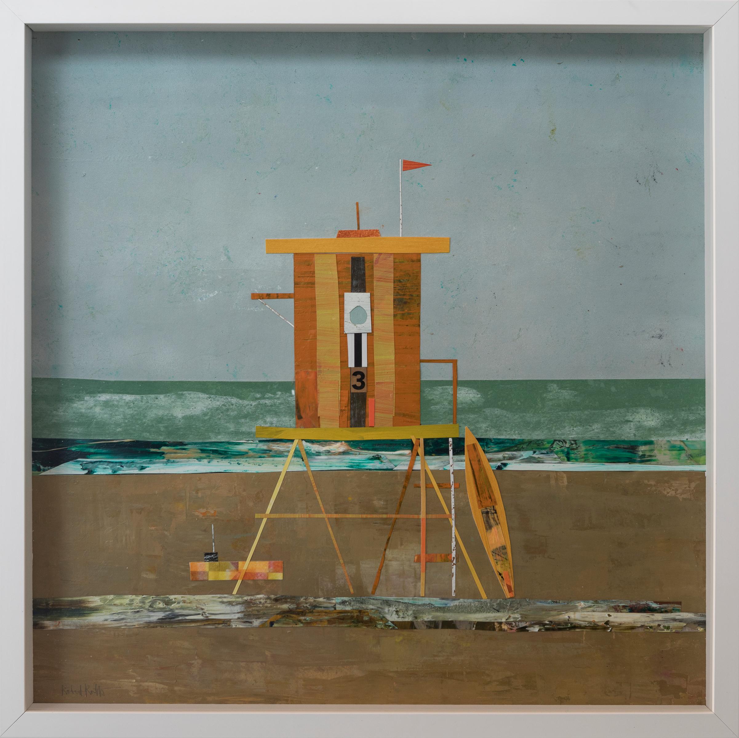 Robert Roth - Orange #3 w/ Surfboard and Radio For Sale at 1stDibs