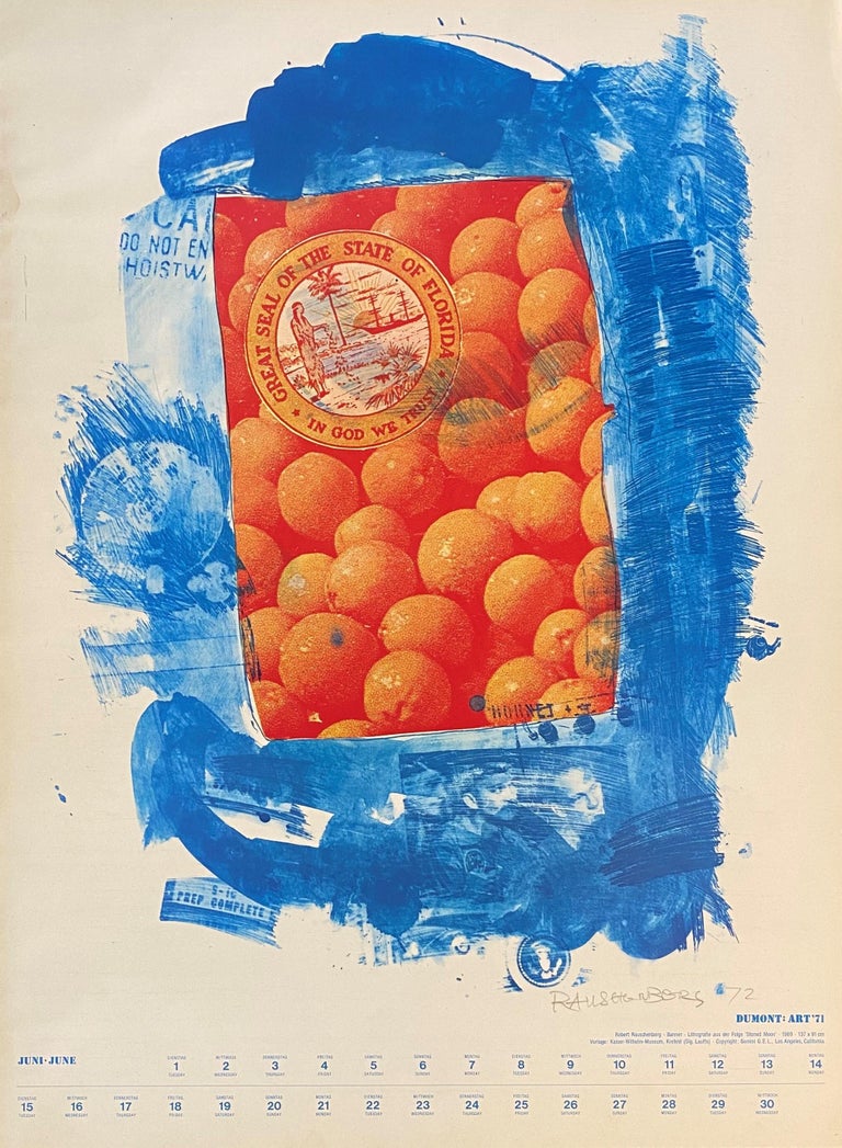 Robert Rauschenberg - Banner (Stoned Moon) For Sale at 1stDibs