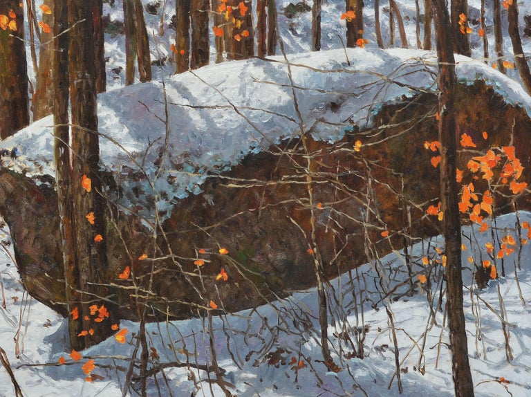 Robert Sarsony - Realist Landscape of a Winter Forest by Robert Sarsony ...