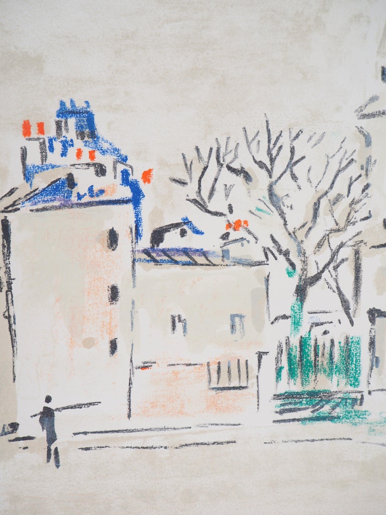 Robert Savary - Paris : Small Square in Montmartre - Original ...