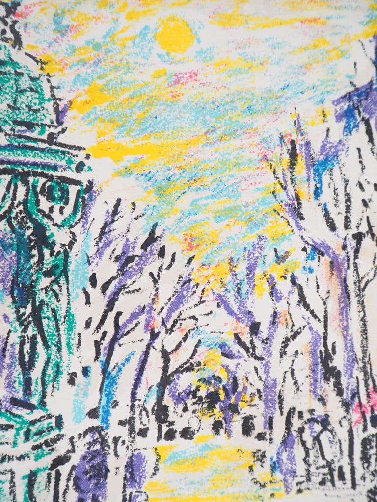 Robert Savary - Paris : Wallace Fountain - Original Lithograph ...