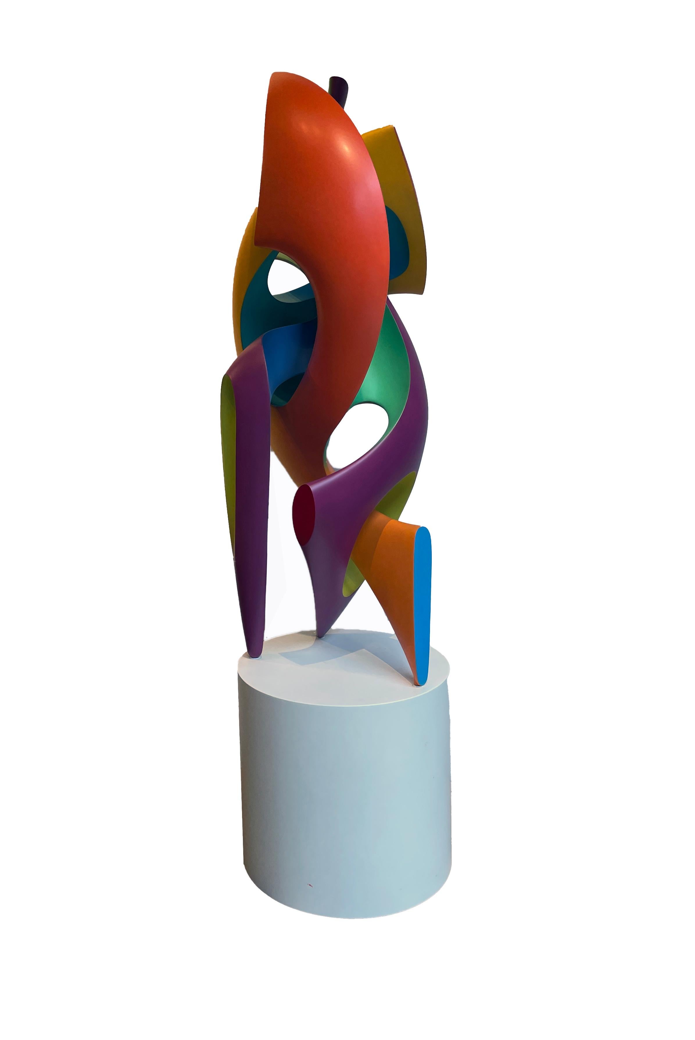 Robert Segal - Wings of Paradise- Abstract Sculpture, Bright Colors ...