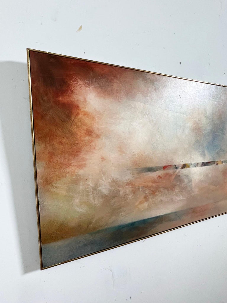 Robert Setrakian Panaromic Abstract Post Modern Painting d. 1984 at 1stDibs