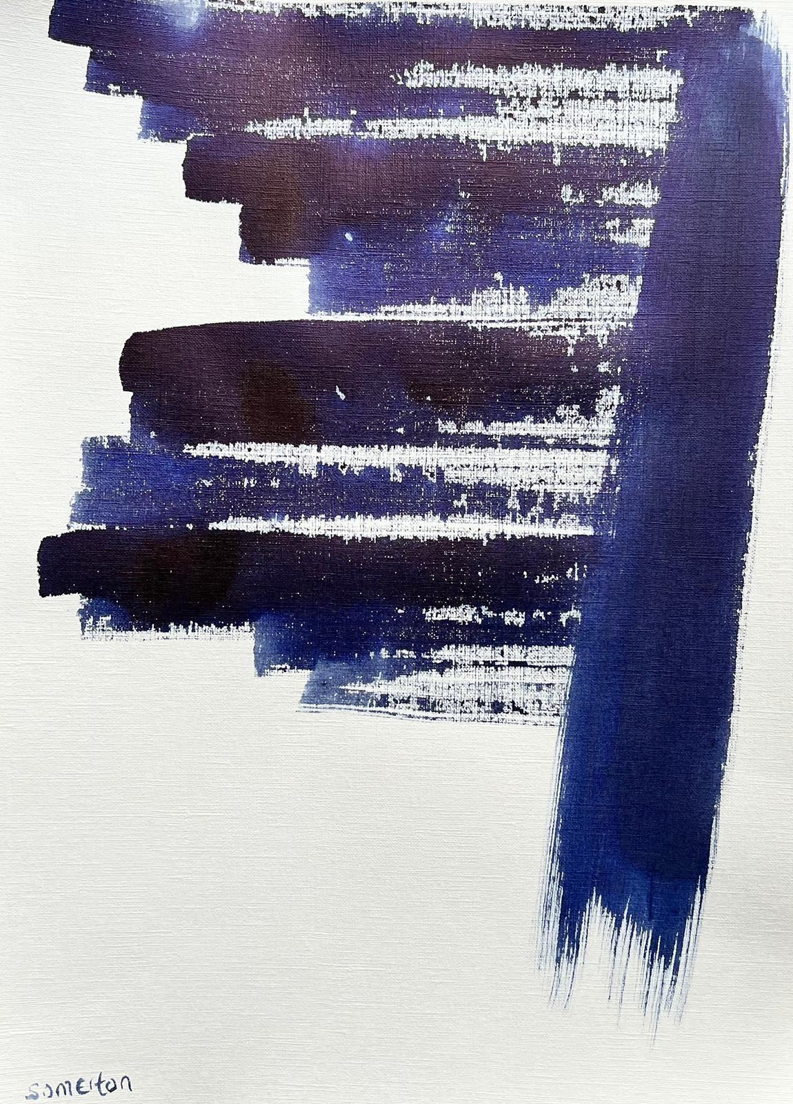 Robert Somerton - Abstract Expressionist British Original Watercolor ...