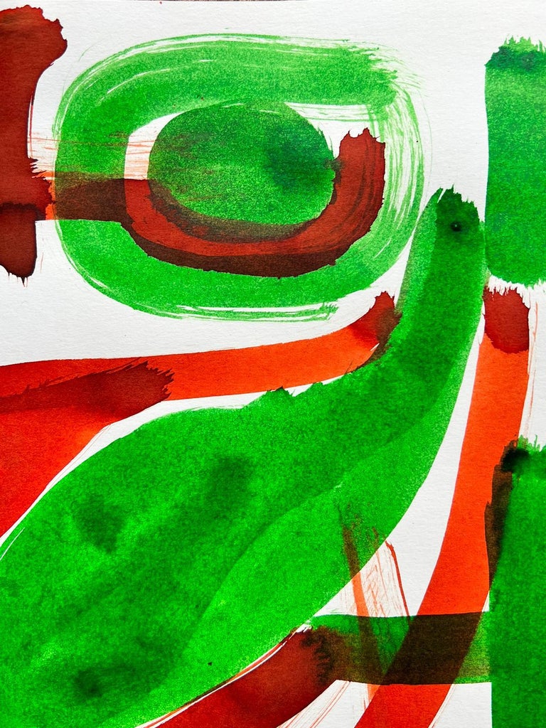 Robert Somerton - Abstract Expressionist British Original Watercolor ...