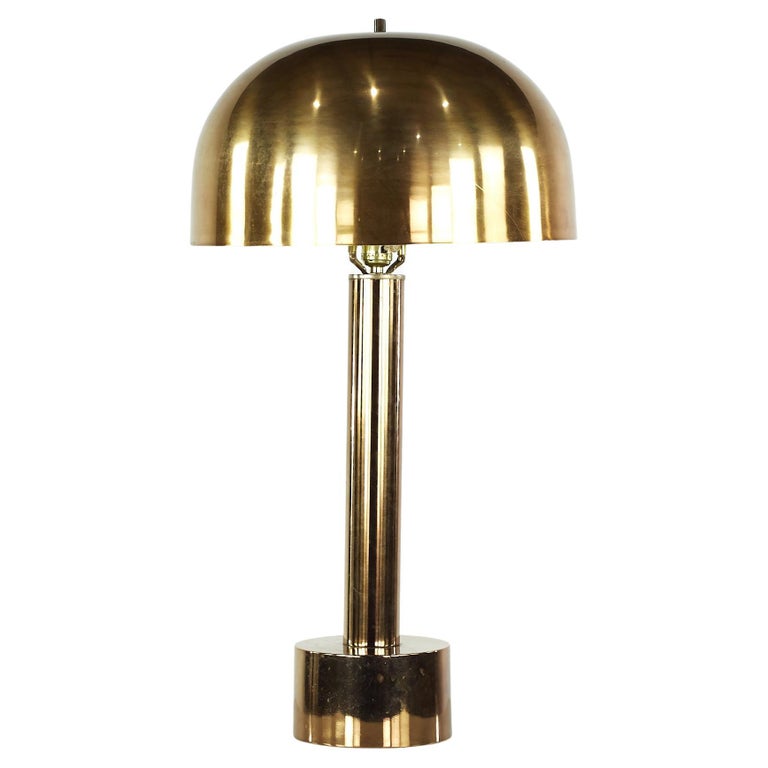 Robert Sonneman for Laurel Midcentury Brass Dome Table Lamp For Sale at ...