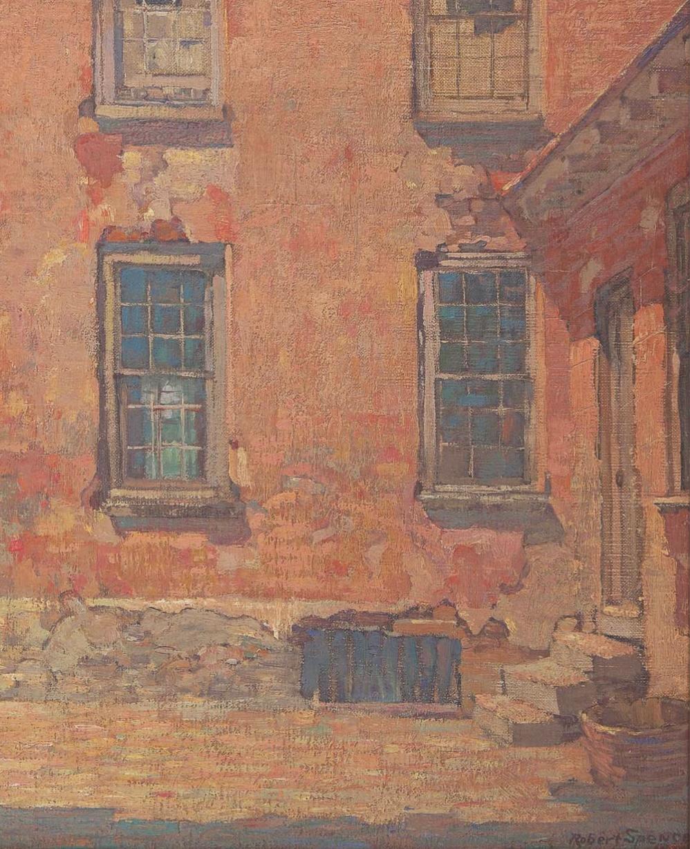 Robert Spencer - Courtyard at Noon For Sale at 1stDibs