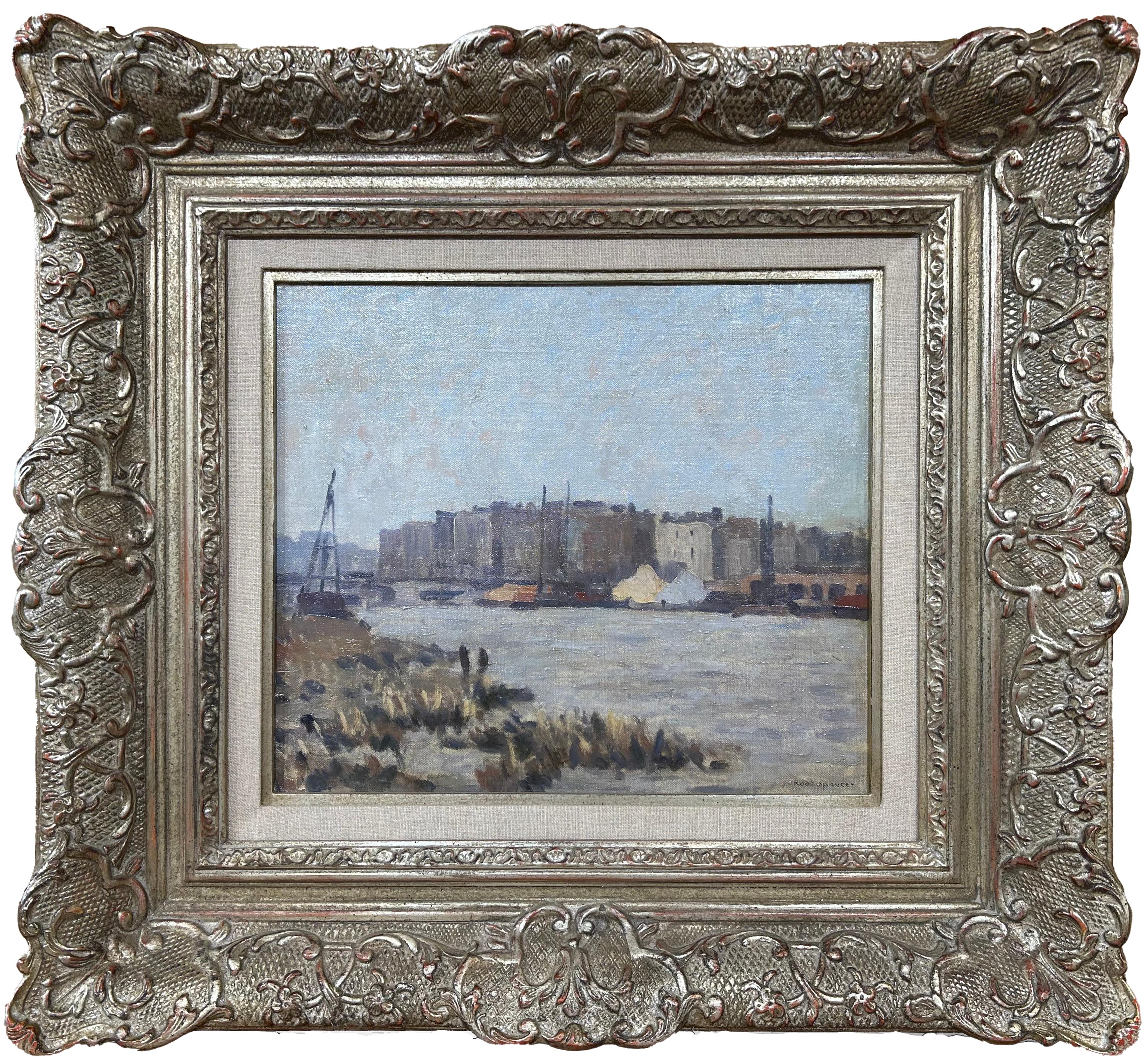 Robert Spencer - River Front, Marine and Cityscape by Pennsylvania ...