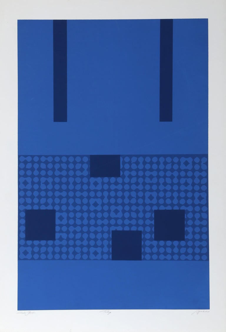 Robert Squeri - Tokyo 3, Geometric Silkscreen by Robert Squeri For Sale ...