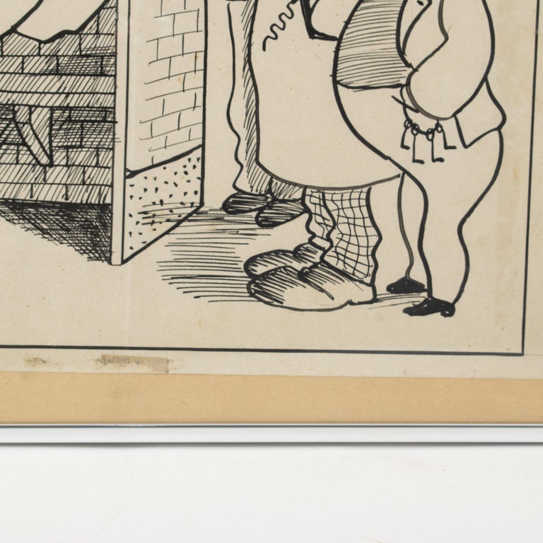 Robert Storm Petersen, Original Drawing, Ink on Paper For Sale at 1stDibs