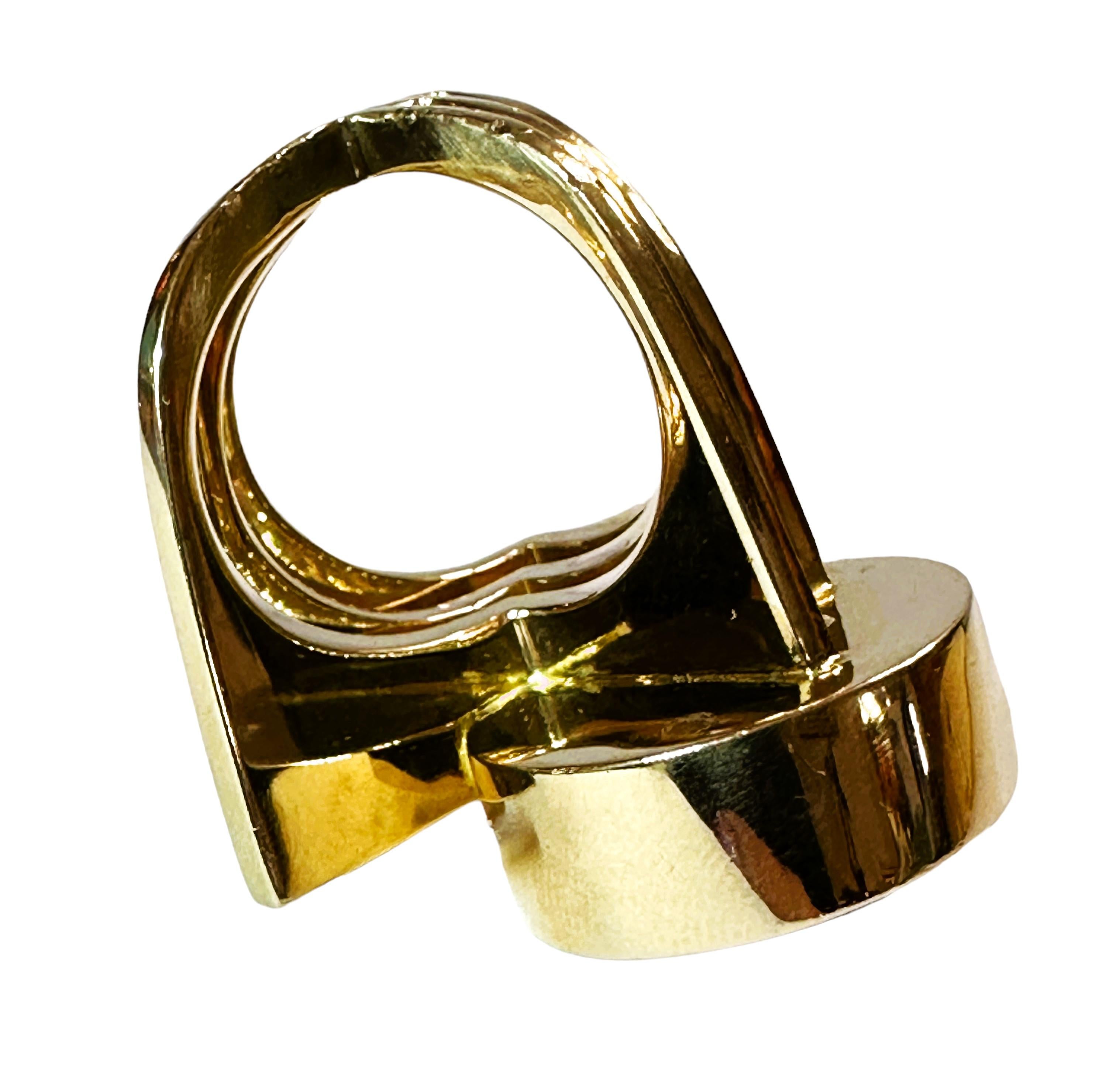 Robert Trisko 14k Yellow Gold Handmade Star Ruby Ring 40.32 grams For ...