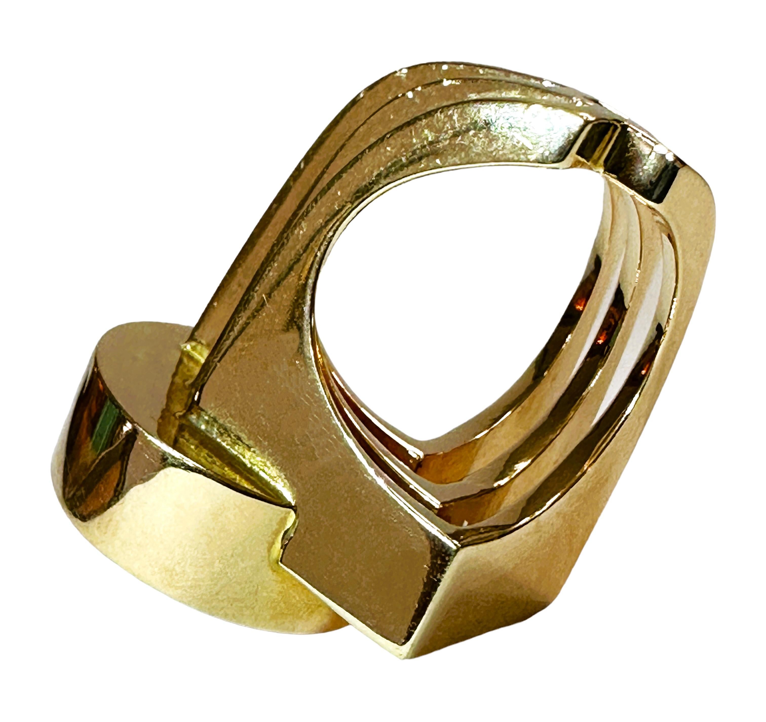 Robert Trisko 14k Yellow Gold Handmade Star Ruby Ring 40.32 grams For ...