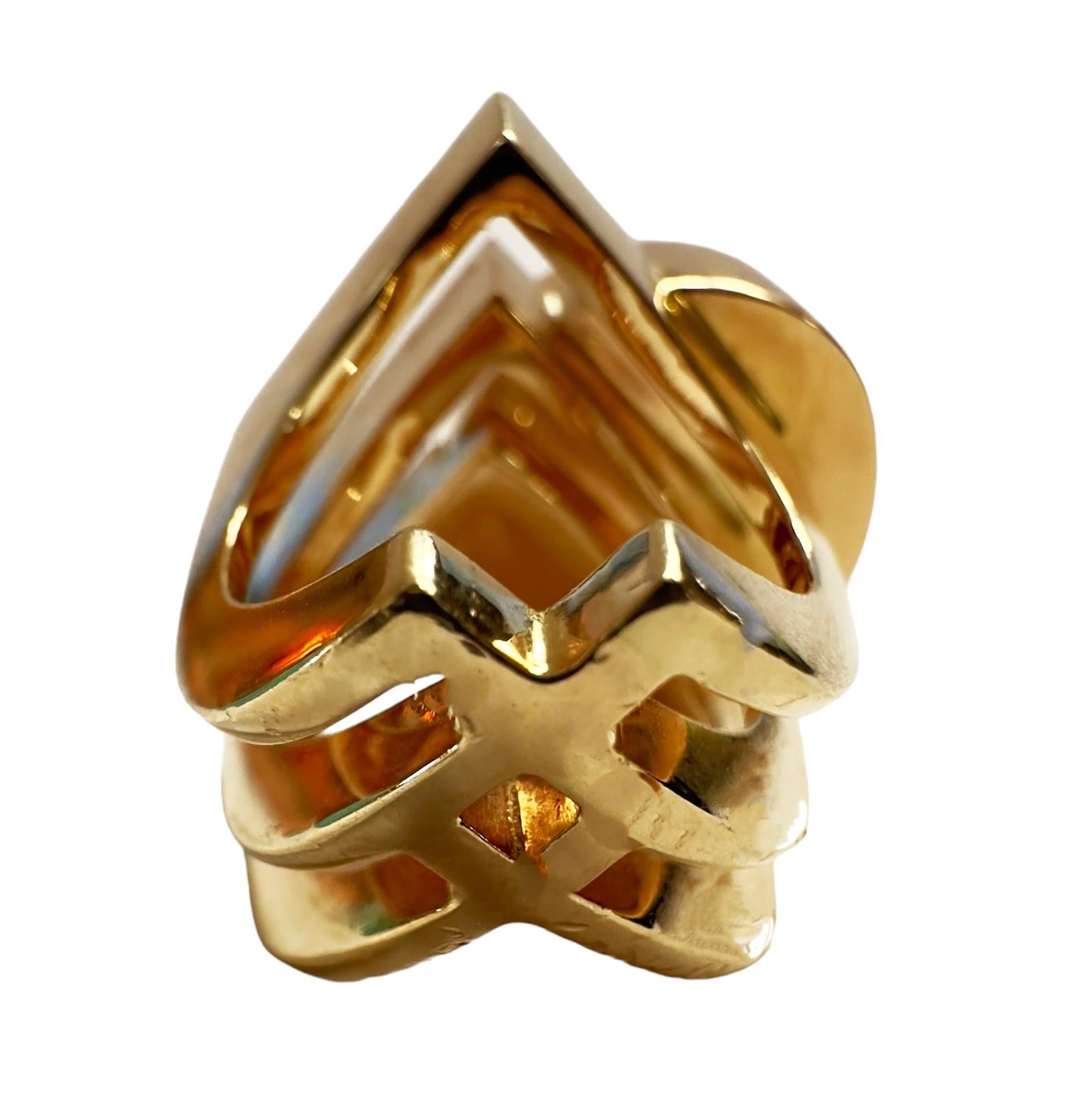 Robert Trisko 14k Yellow Gold Handmade Star Ruby Ring 40.32 grams For ...