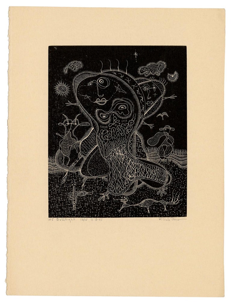 Robert Vale Faro - 'Bullfight'— Mid-century American Surrealism For ...