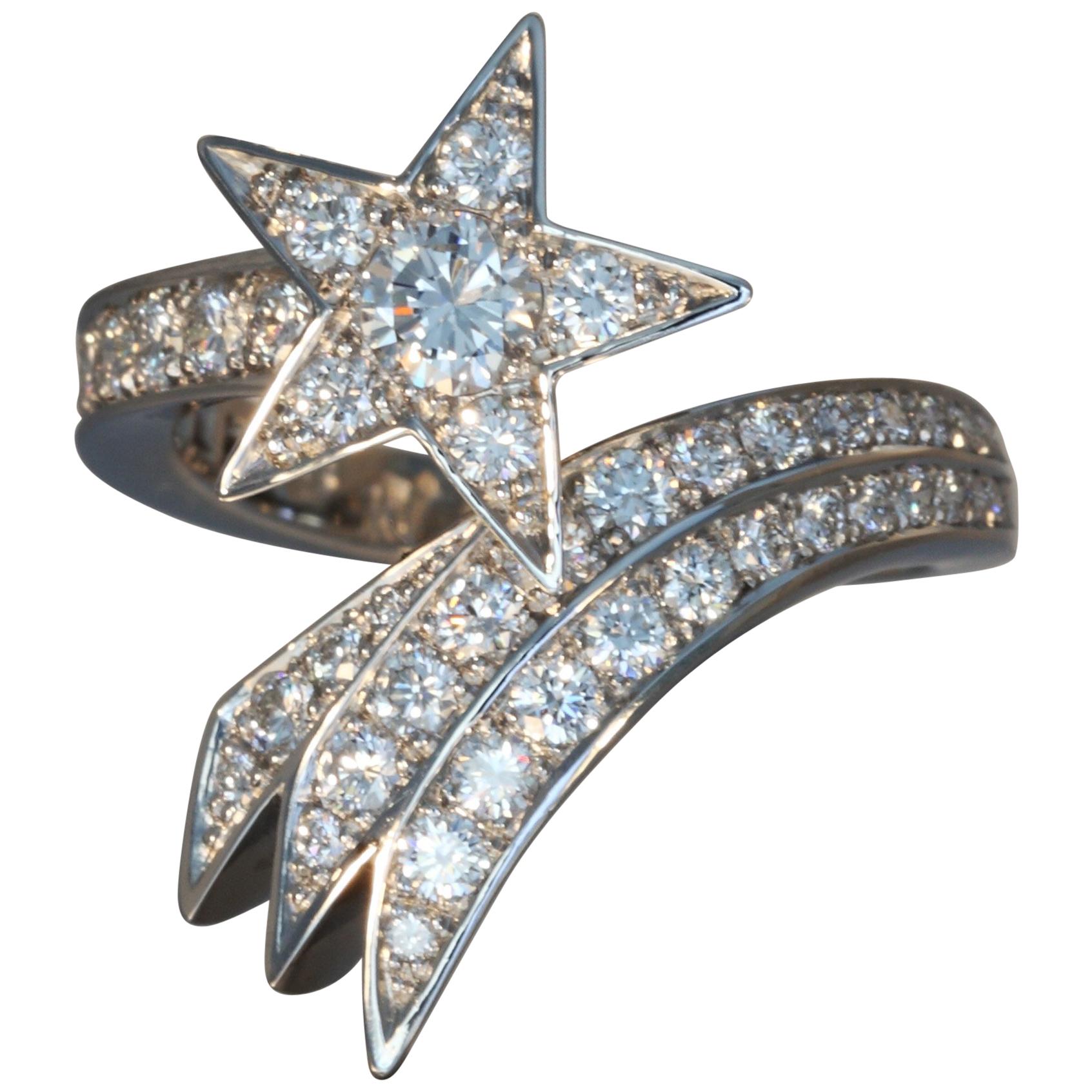 Robert Vogelsang Shooting Star 1.27 Carat Diamond Platinum Engagement ...
