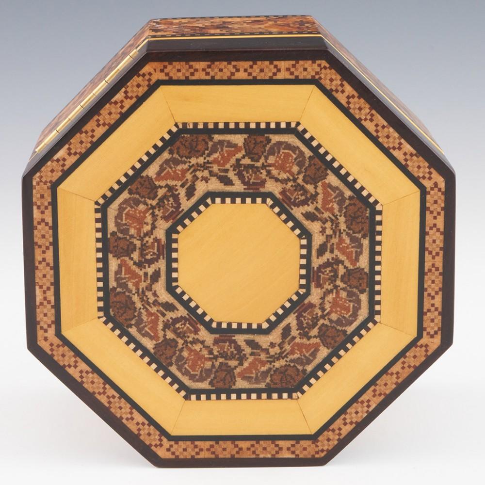 Robert Vorley Octagonal Tunbridge Ware Jewellery Box 2021 For Sale at ...