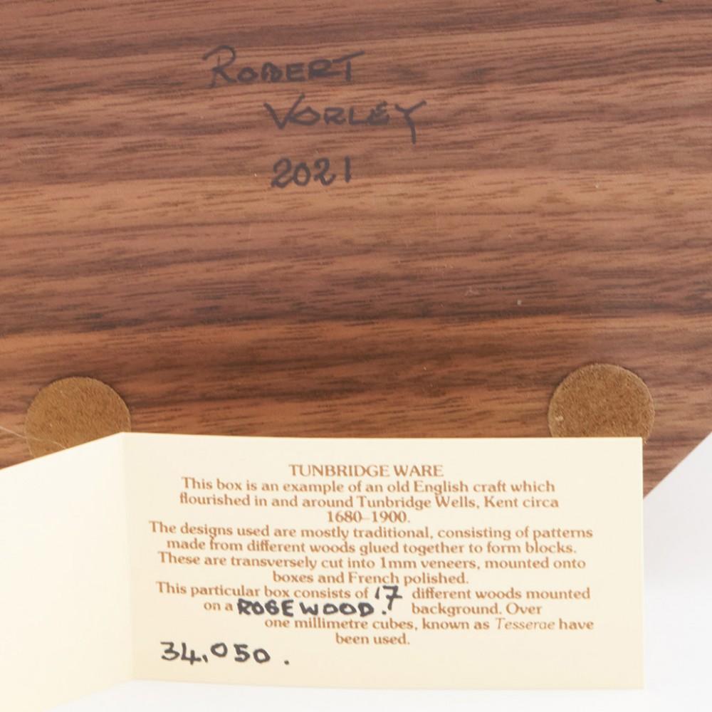 Robert Vorley Octagonal Tunbridge Ware Jewellery Box 2021 For Sale at ...