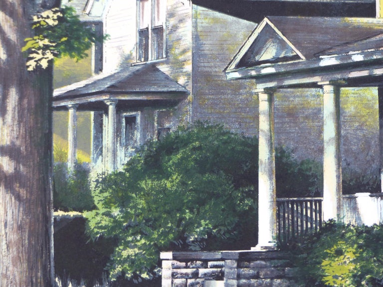 Robert W. Addison Lithograph Signed, Numbered, "The Yellow House" For ...