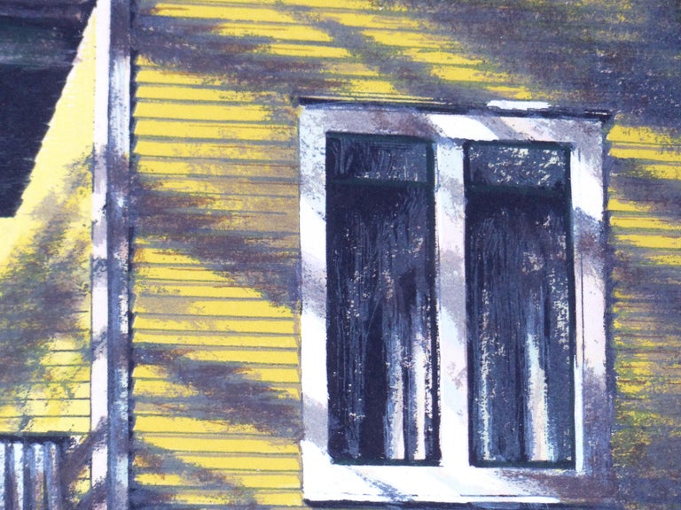 Robert W. Addison Lithograph Signed, Numbered, "The Yellow House" For ...