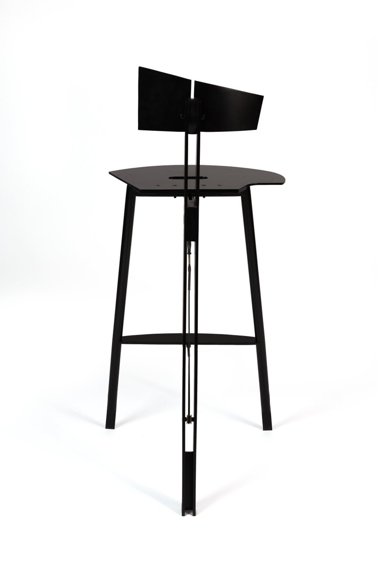 Robert Whitton 1980's Post Modern Drafting Stool For Sale at 1stDibs