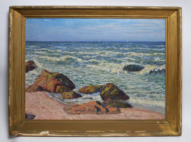 Robert Williams - California Impressionist Beach View by Robert ...