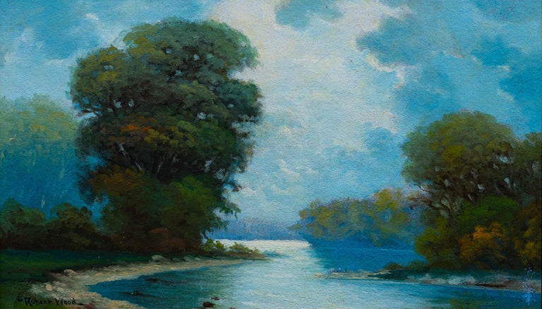 Robert Wood - Oaks and stream For Sale at 1stDibs
