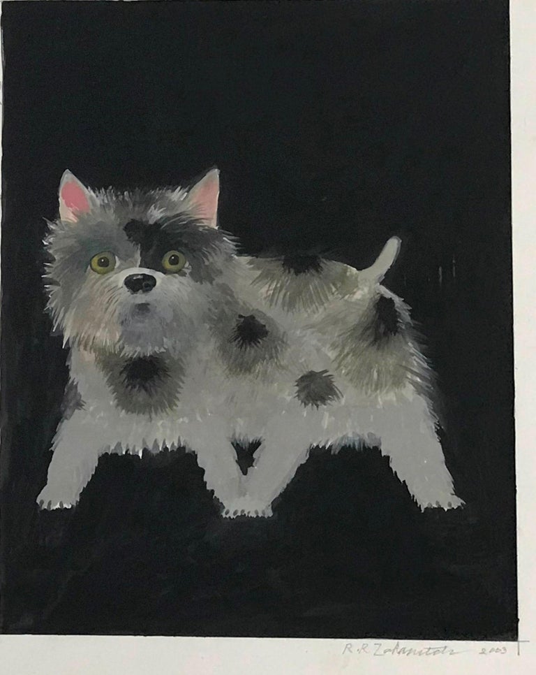 Robert Zakanitch - Contemporary, sentimental painting of a Terrier with ...