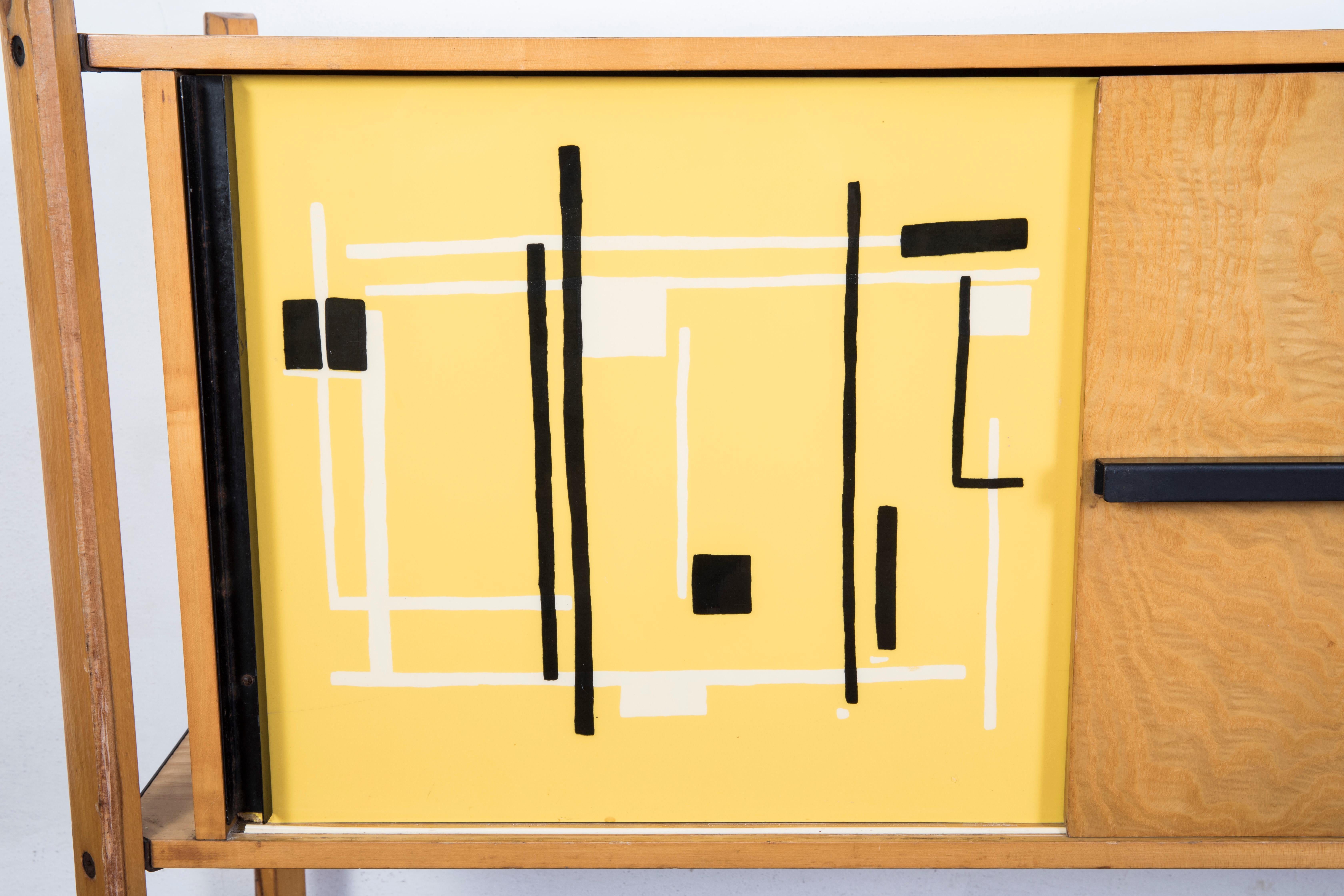 Roberto Aloi Oakwood and Abstract Pattern Printed Plastic Italian ...