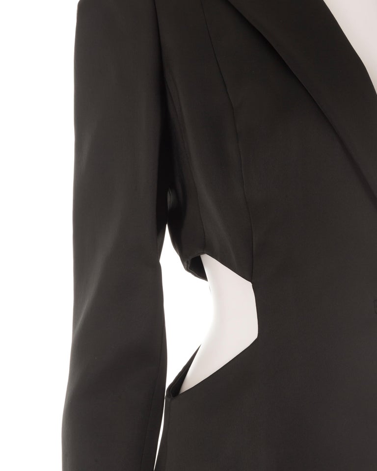 Roberto Cavalli F/W 2003 black cut-out blazer For Sale at 1stDibs