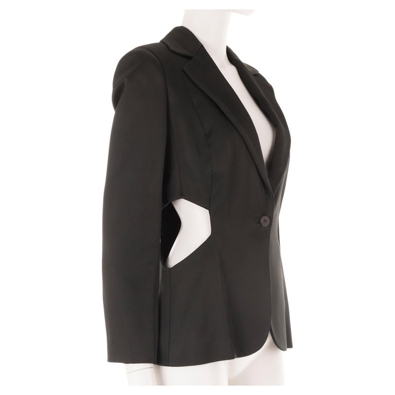 Roberto Cavalli F/W 2003 black cut-out blazer For Sale at 1stDibs