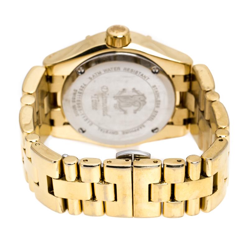 Roberto Cavalli Gold Plated 'Diamond Time' 7253116565 Women's ...