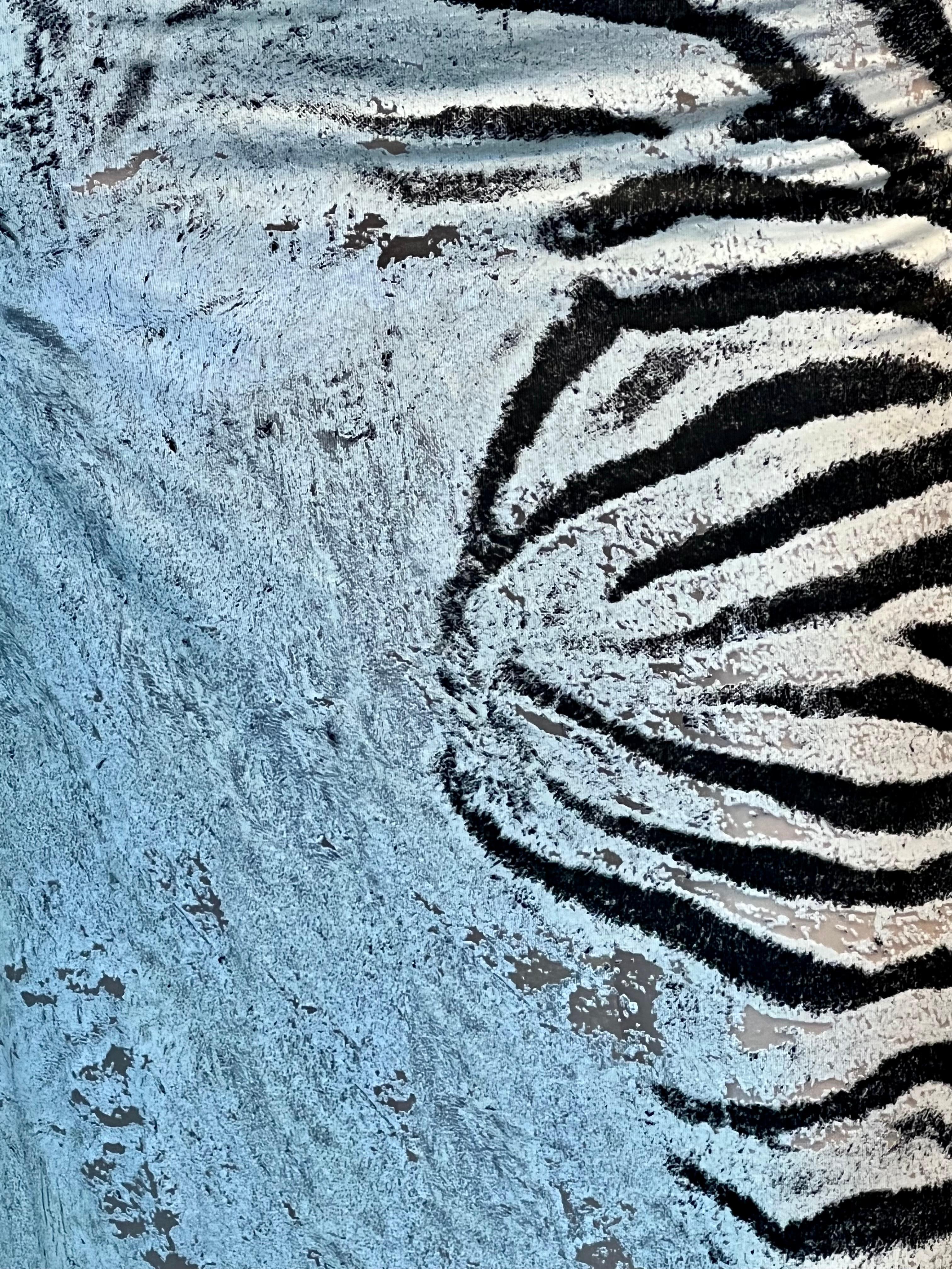 Roberto Cavalli S/S 1999 Runway Sheer Mesh Zebra Print Slip Evening ...
