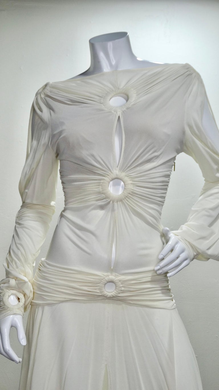 Roberto Cavalli Silk O-Ring Dress For Sale at 1stDibs