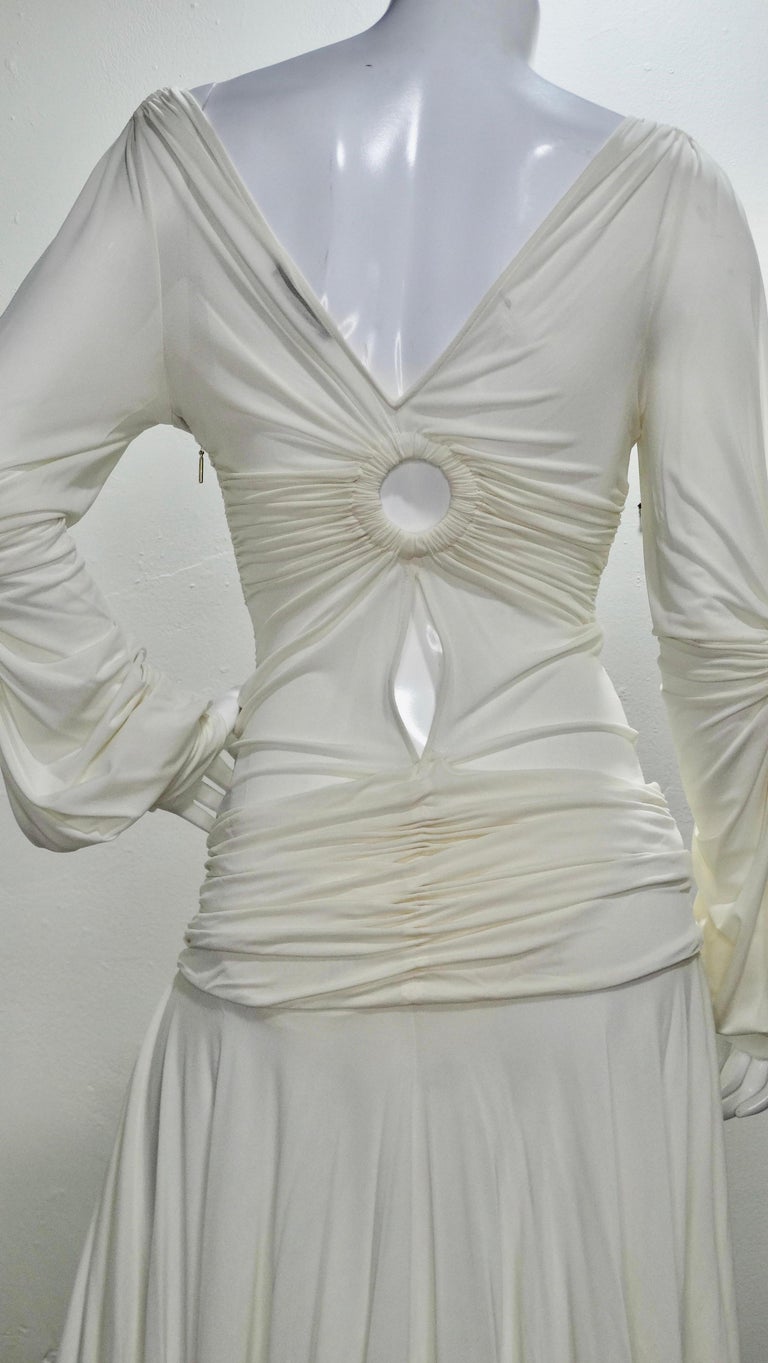 Roberto Cavalli Silk O-Ring Dress For Sale at 1stDibs
