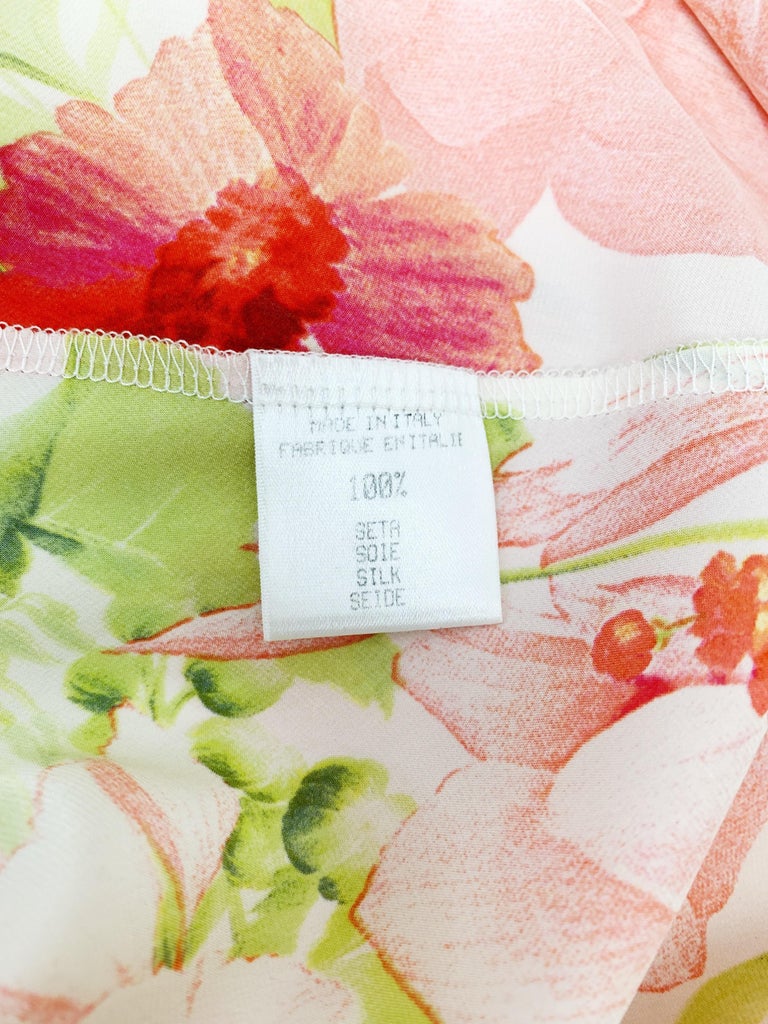 Roberto Cavalli Spring 2000 Floral Silk Dress at 1stDibs | cavalli 2000 ...