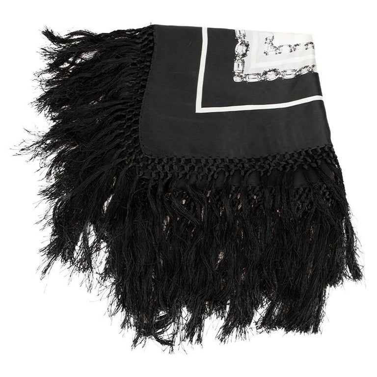 Roberto Cavalli Women's Class Roberto Cavalli Floral Print Fringed ...