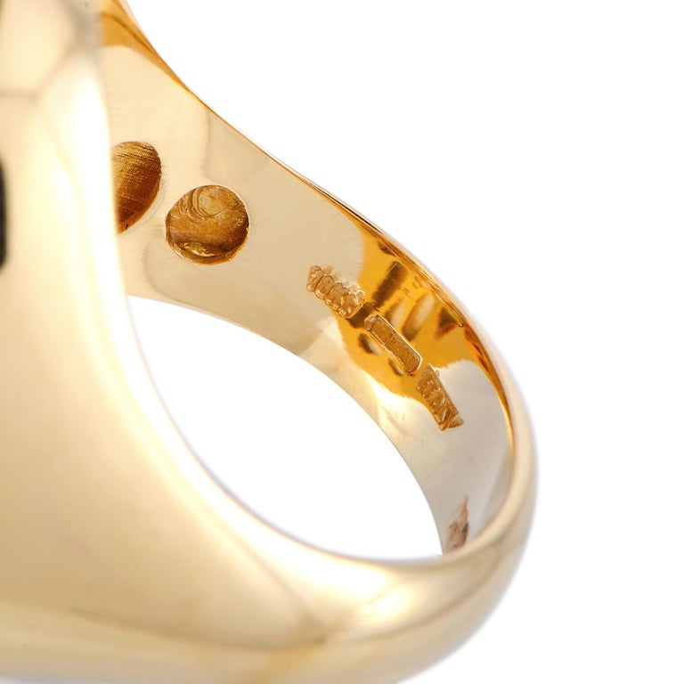 Roberto Coin 18 Karat Yellow Gold and Smoky Quartz Ring at 1stDibs