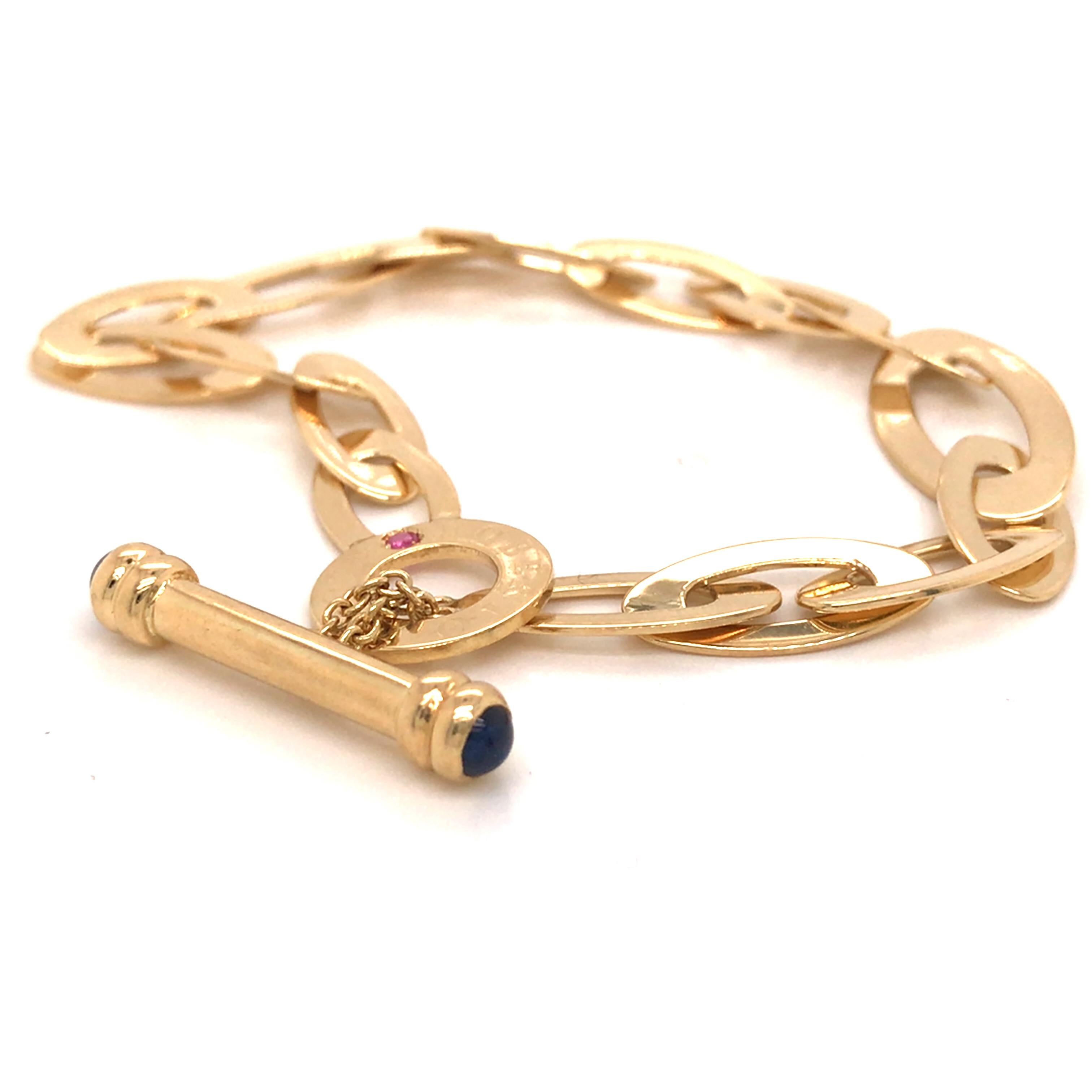 Roberto Coin 18K Yellow Gold Chain Bracelet at 1stDibs | roberto coin ...