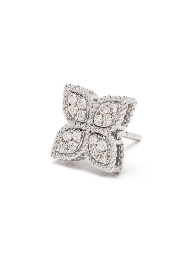 Roberto Coin 18kt white gold Princess Flower (adr777ea0639) For Sale at ...