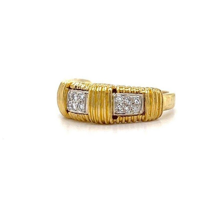 Roberto Coin Appassionata 18 Karat Yellow Gold and Diamond Ring Italy ...