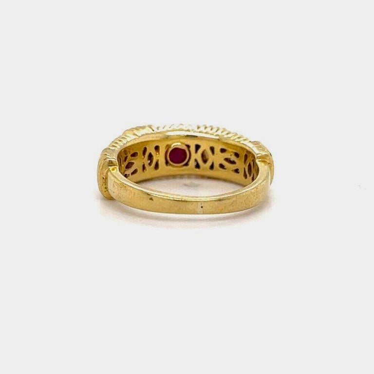 Roberto Coin Appassionata 18 Karat Yellow Gold and Diamond Ring Italy ...