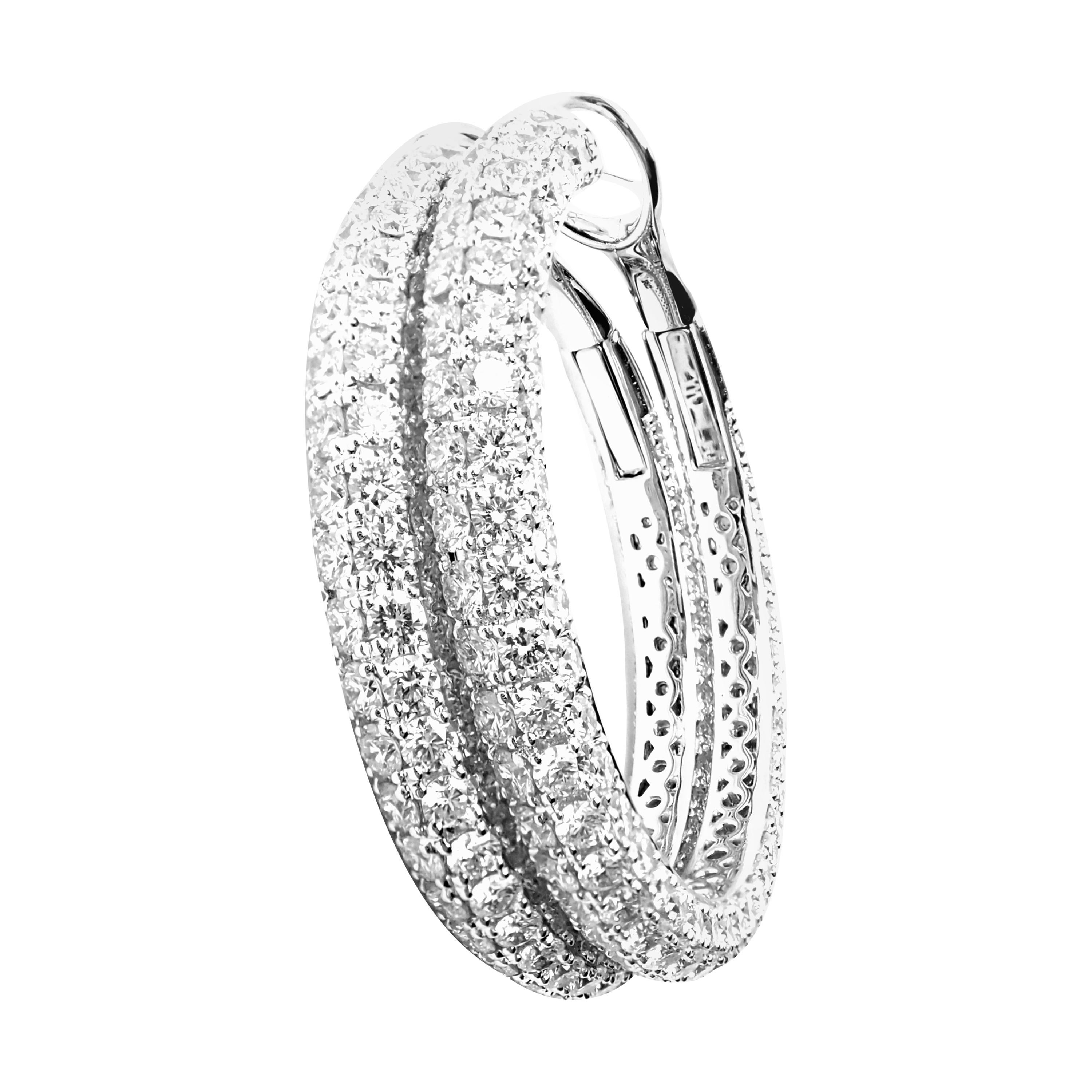 Roberto Coin Pink Sapphire Tourmaline Diamond Rose Gold Earrings at 1stDibs