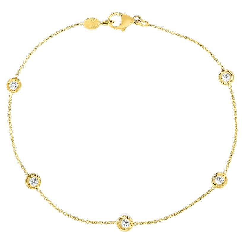 Roberto Coin Green Enamel Diamond Gold Snake Bracelet at 1stDibs ...