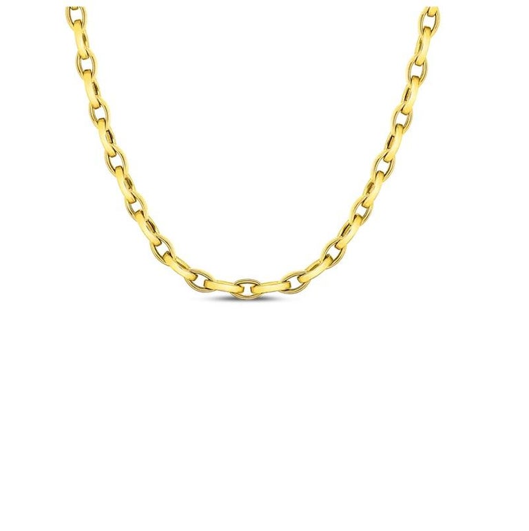 Roberto Coin Gold Paperclip Link Chain 5310135AY220 For Sale at 1stDibs