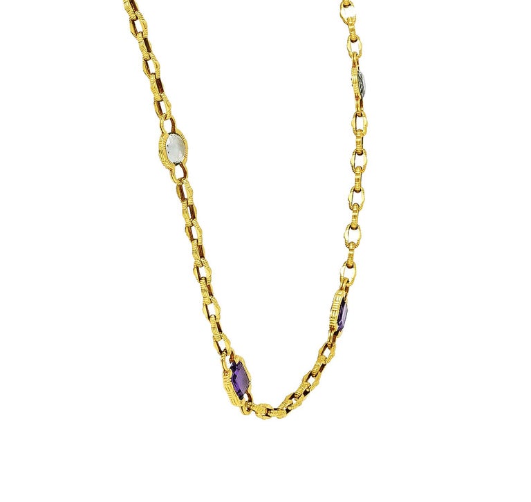 Roberto Coin Italian Citrine Amethyst Rock Crystal Quartz 18 Karat ...